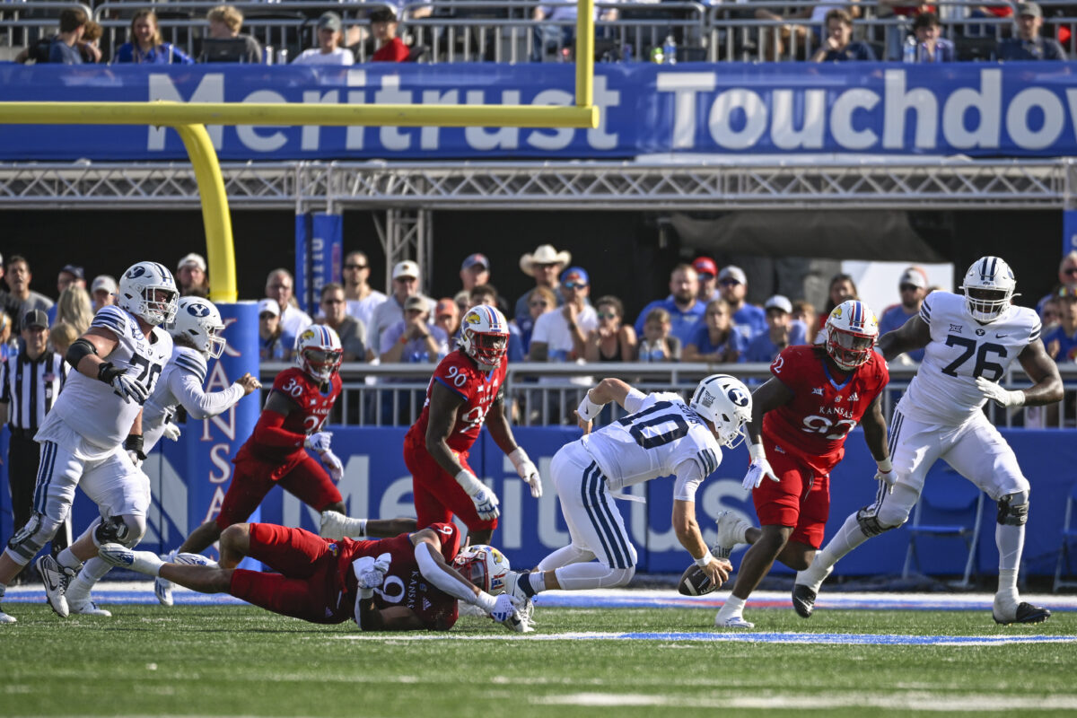 Photo Gallery: KU football wins conference opener over BYU - KU Sports